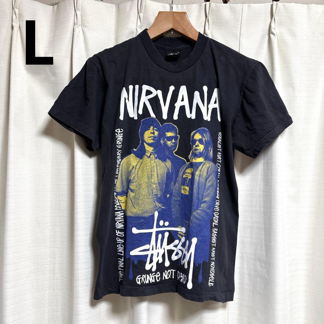 Nirvana stussy Tシャツ ニルヴァーナ ステューシー　L