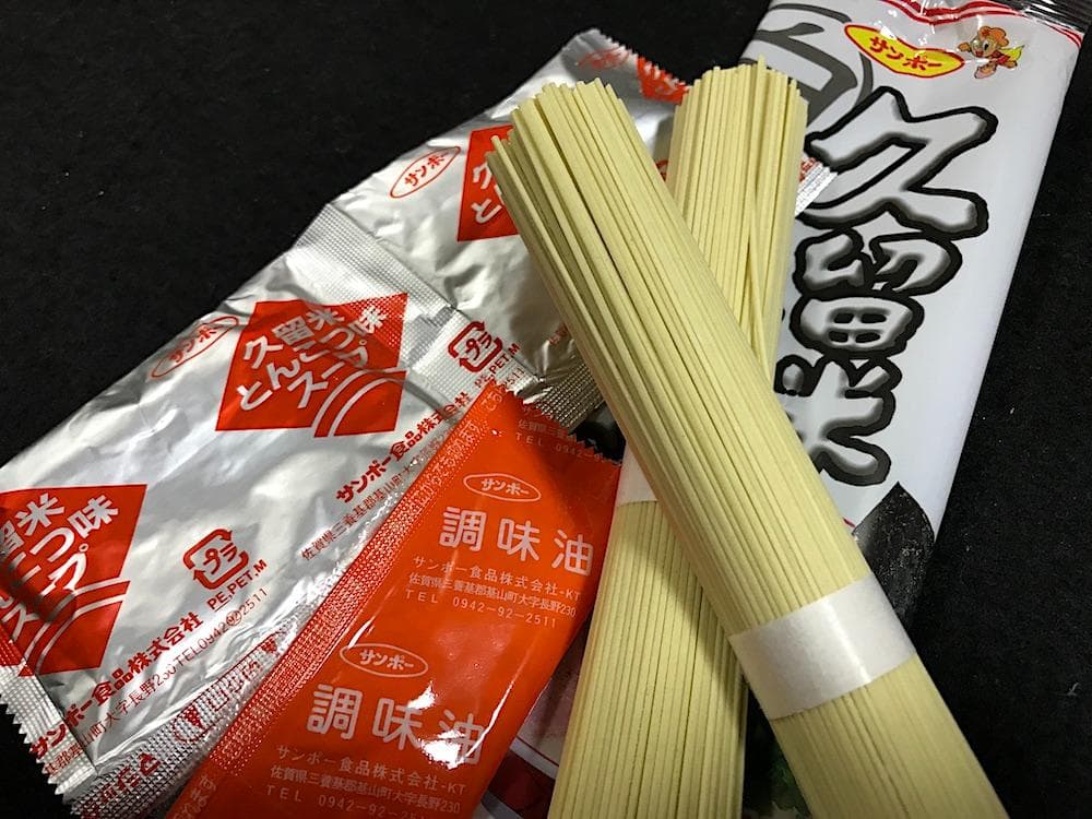 大特￥15900 1食分￥88　 久留米 豚骨ラーメ 白濁豚骨