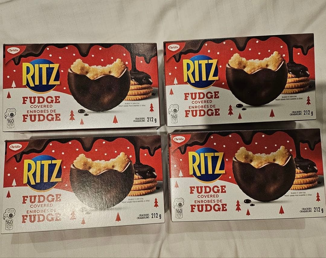 リッツ ファッジ　チョコがけ　Ritz Fudge 冬季限定212g✖️4箱