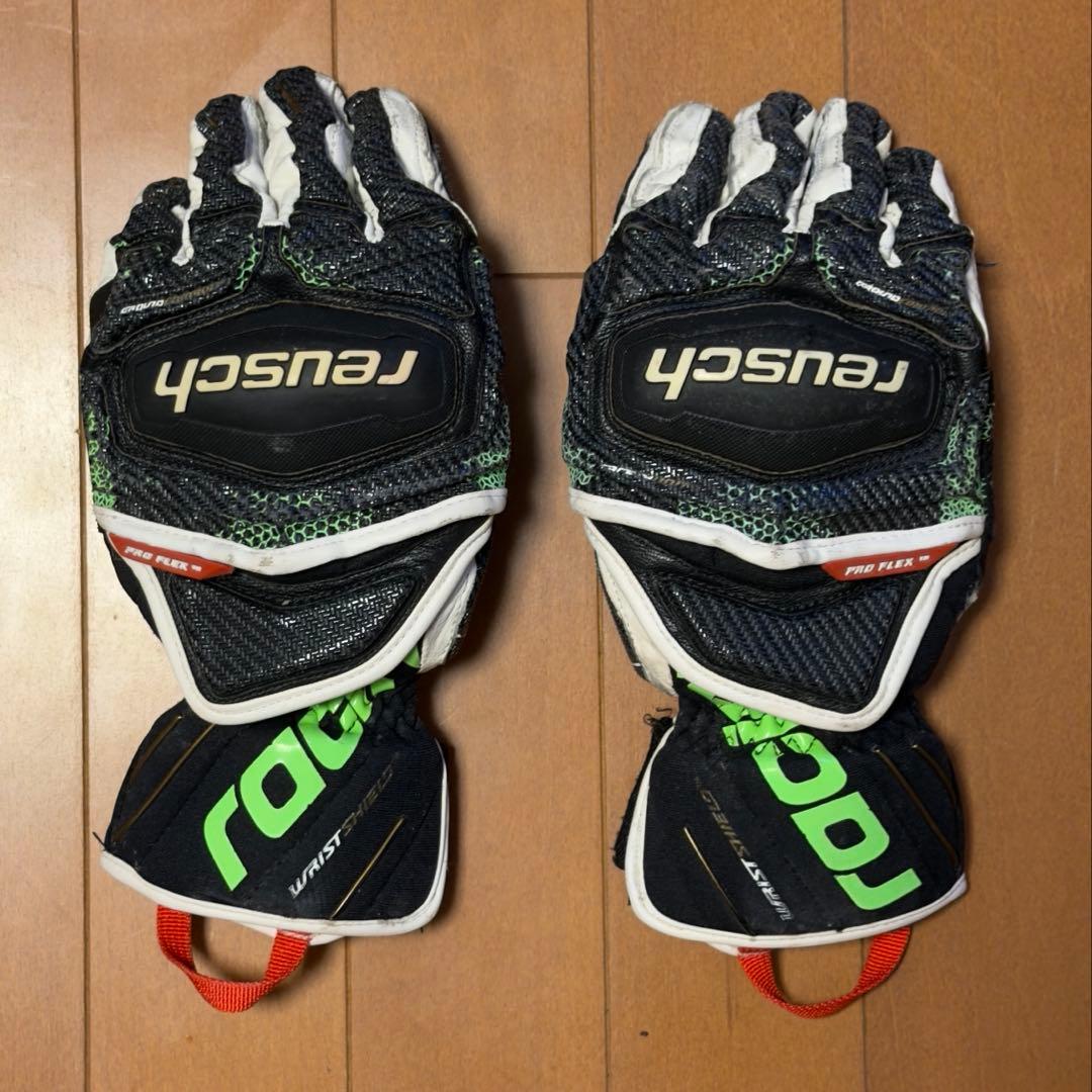 reusch スノーボードグローブ ブラック/グリーン ワールドカップレーシング
