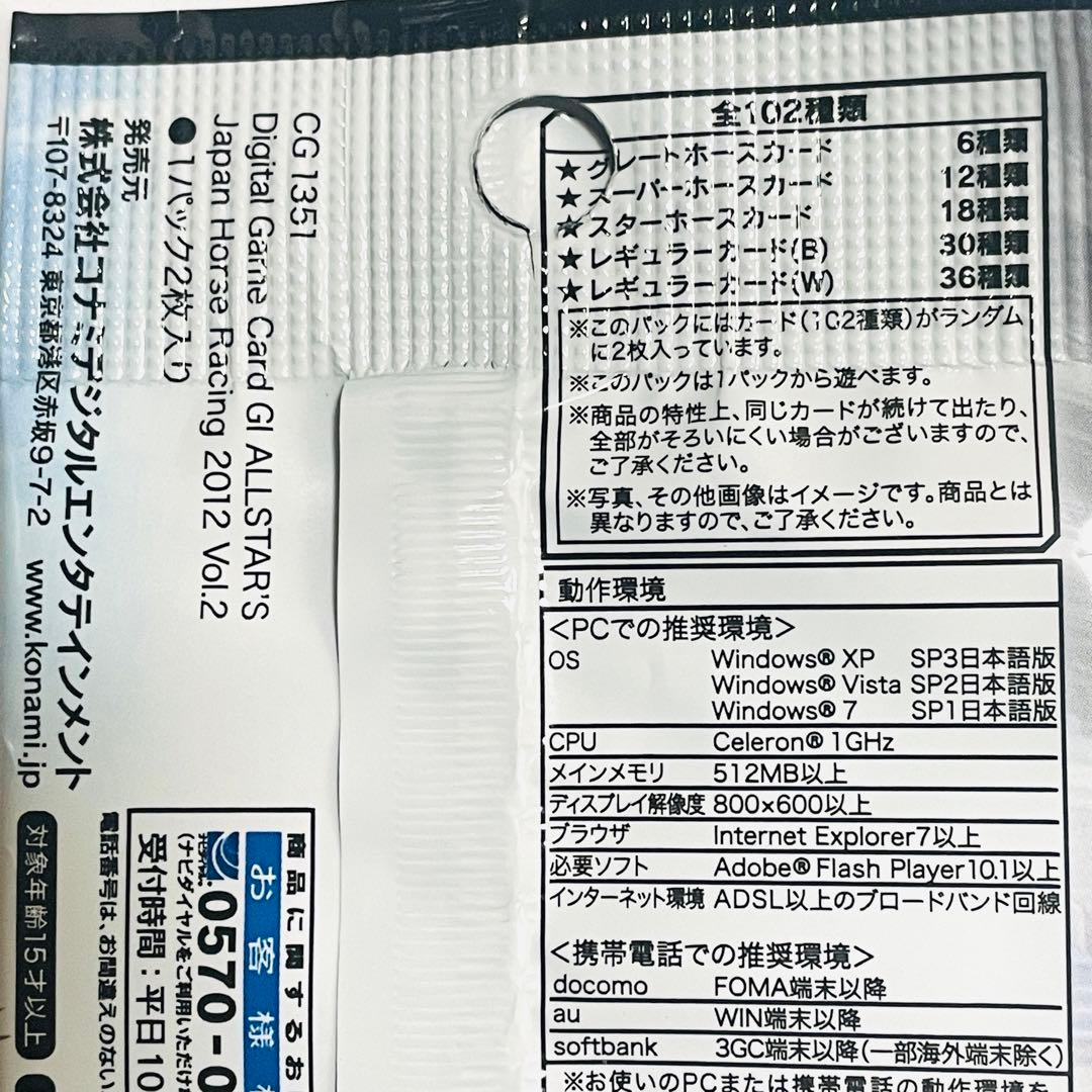 【2012年廃盤】コナミ ゲームカード 競馬