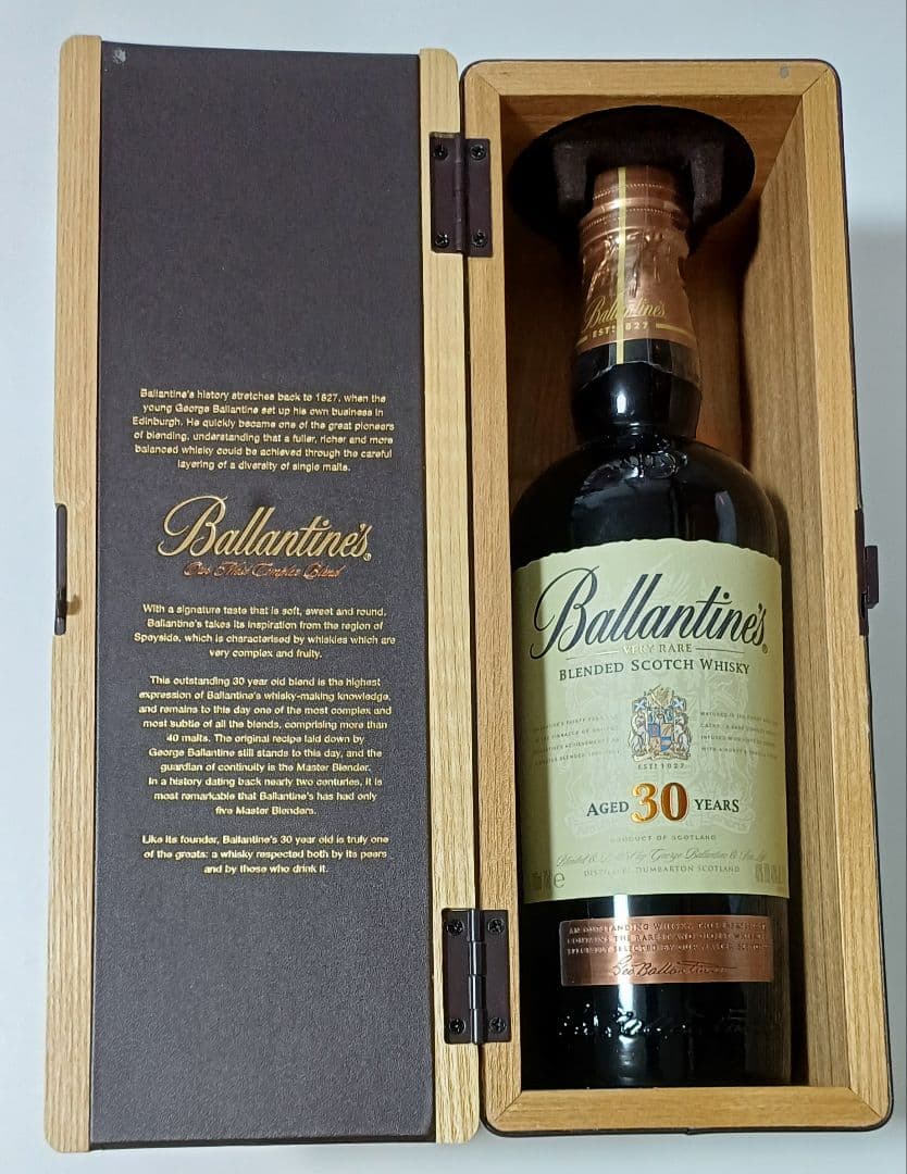 Ballantine's 30年 ウイスキー 木箱入り　バランタイン３０年