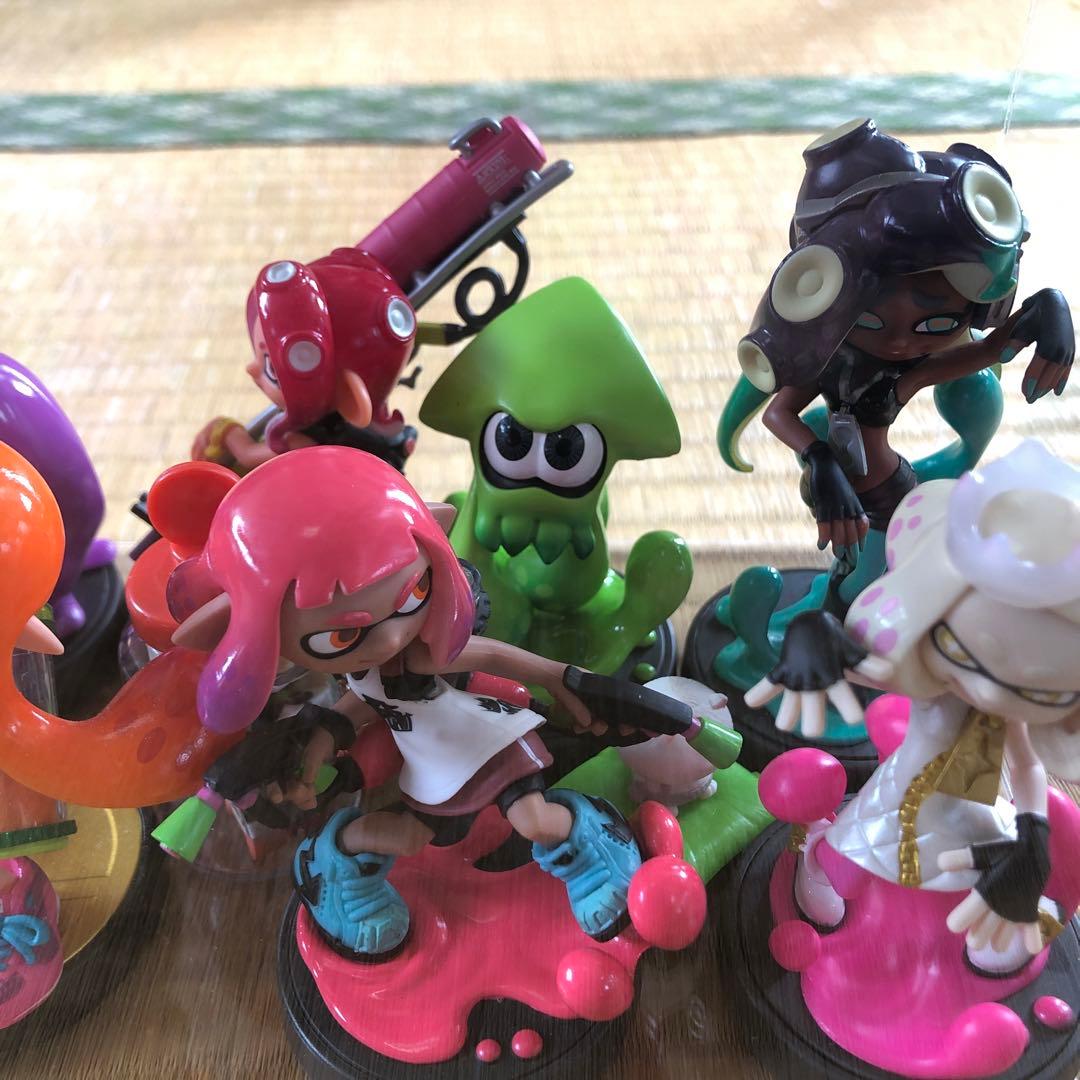 スプラトゥーン アミーボ9体＋ジオラマキット＋おまけ色々　スプラ箱付き！