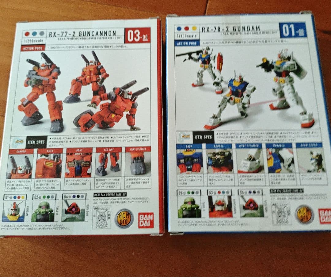 RX-78-2 ガンダム　ホークス+ガンキャノン+ガンダム　3點セット
