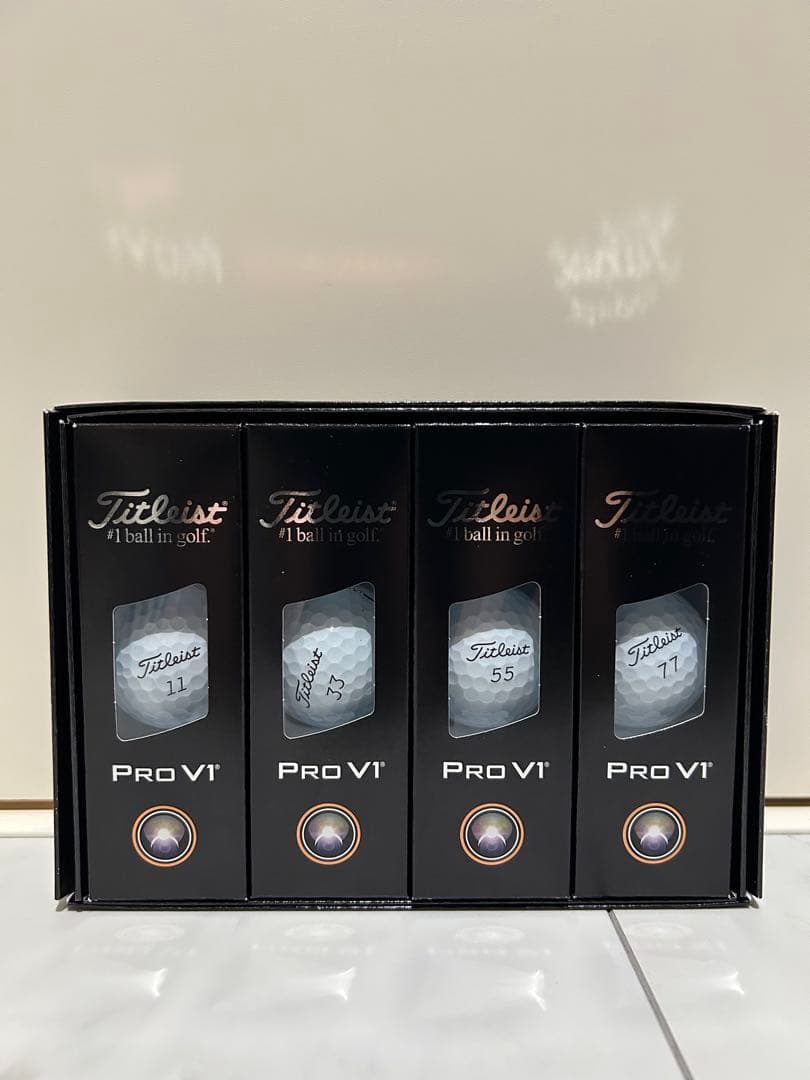 タイトリストプロV1 PROV1ゴルフボール25年 ダブルナンバー3ダース36個