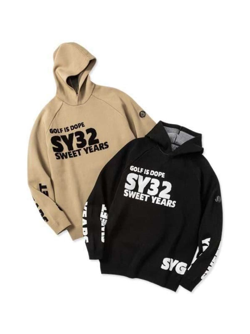 SAGARA SY32 LOGO HOODIE SWEATER ブラック　M