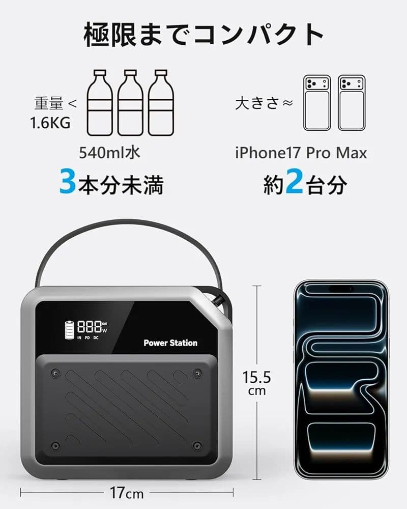 ポータブル電源 小型 ポタ電 大容量 60000mAh