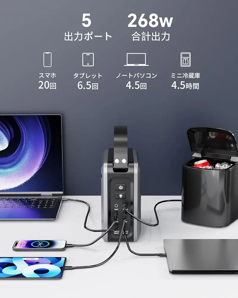 ポータブル電源 小型 ポタ電 大容量 60000mAh
