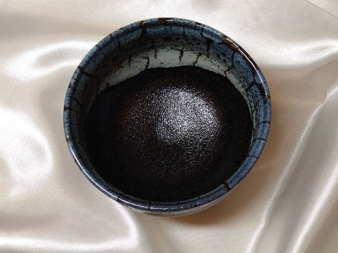 黒薩摩　龍門司焼　抹茶茶碗