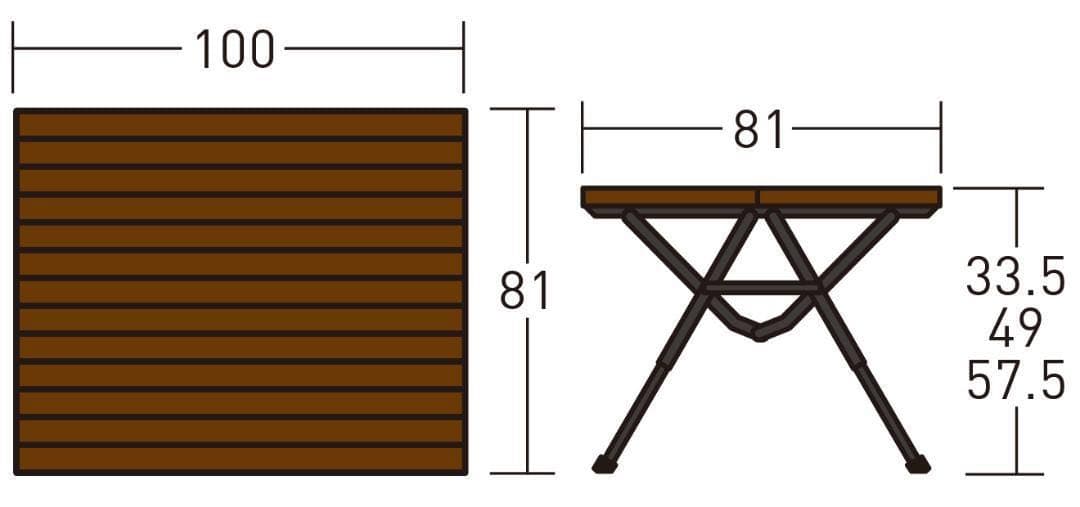 OGAWA ハイ&ロー テーブル ロングII キャンプテーブル