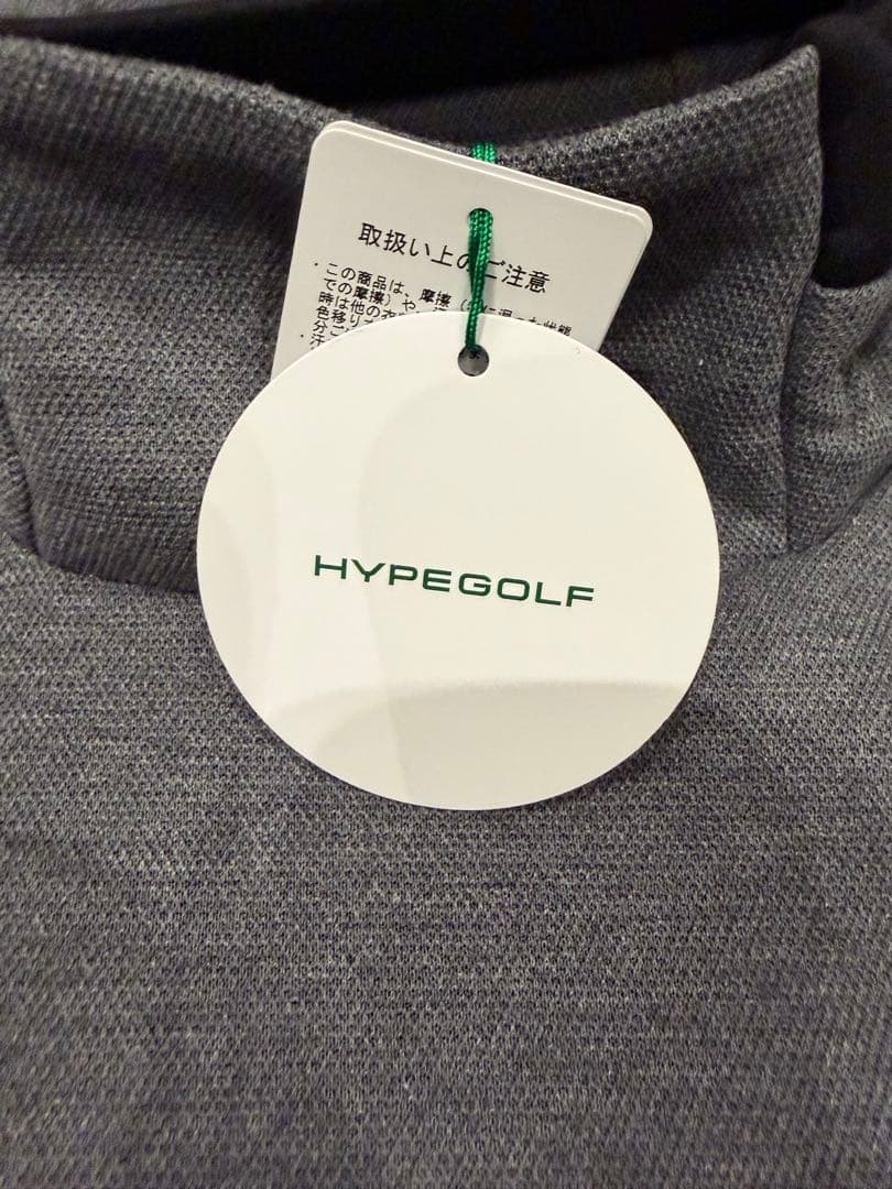HYPEGOLF フード付きセーター グレー・ブラック