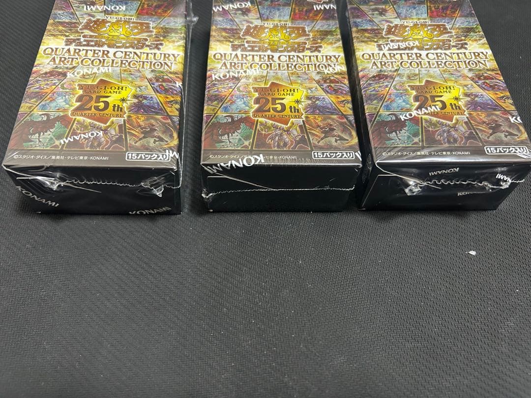 遊戯王 クオーターセンチュリーアートコレクション　新品　シュリンク付き　３BOX
