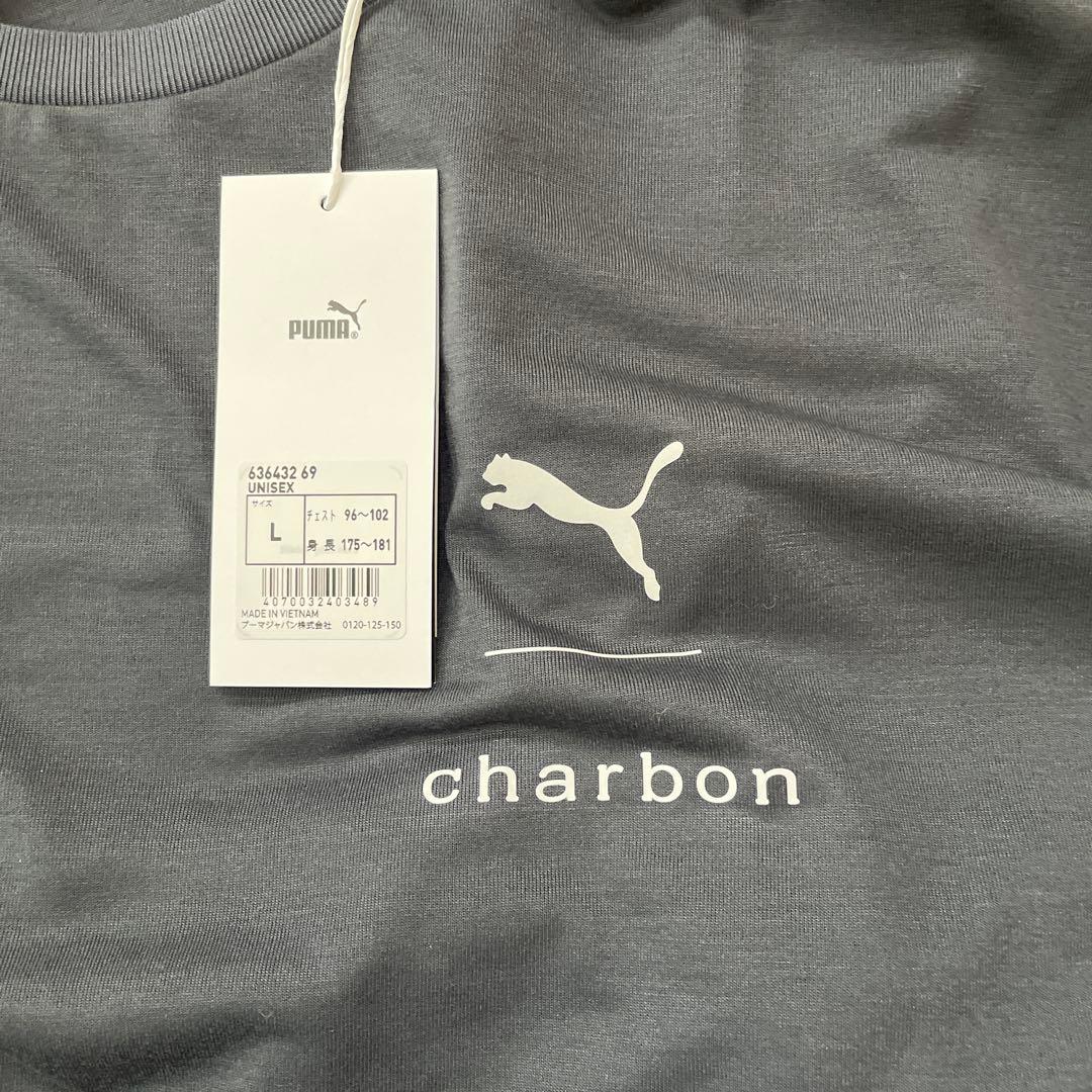 PUMA charbon Lサイズ グレー長袖Tシャツ