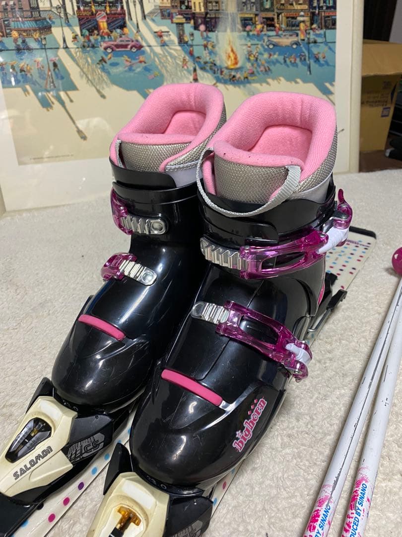 SALOMON　ORIGINS CANDY　120cm ブーツ23cm セット