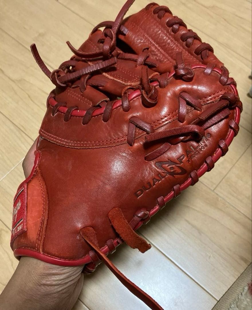 て*ー様 Rawlings 赤 ファーストミット