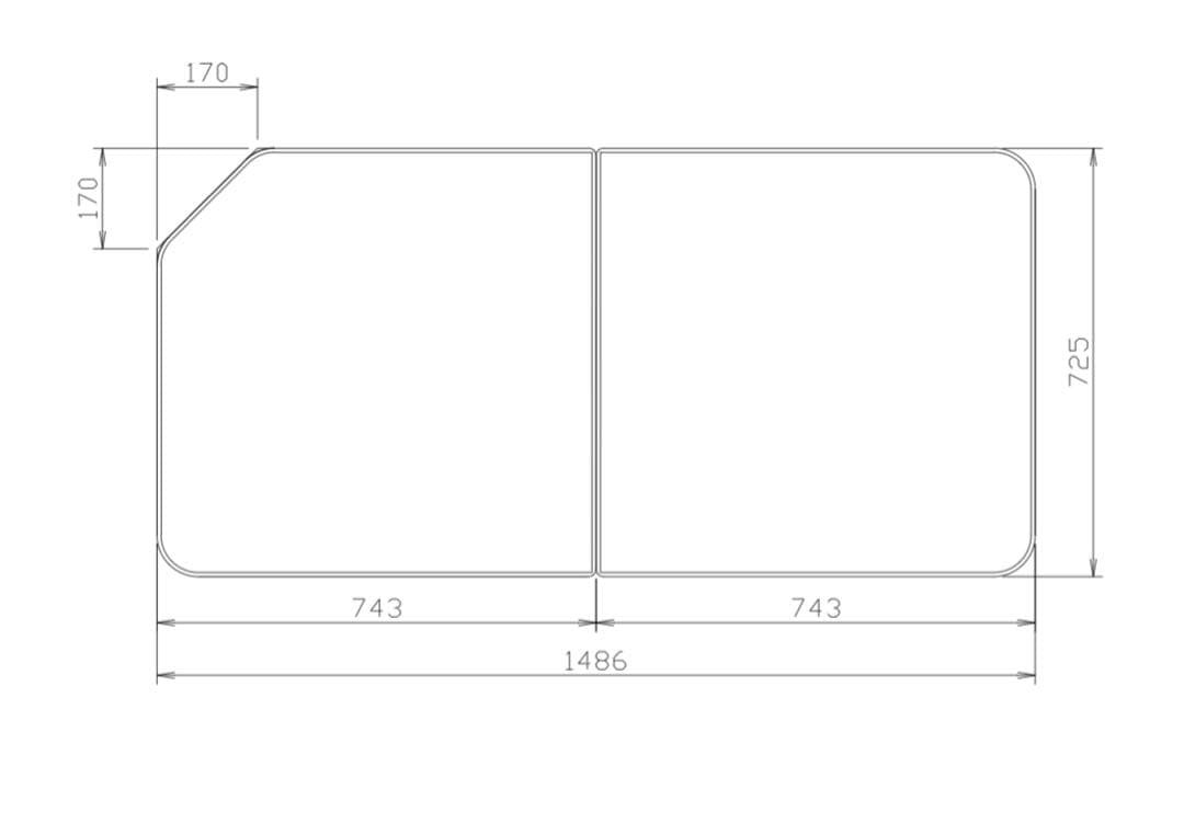 タカラスタンダード お風呂の蓋 2枚　マグネット付き