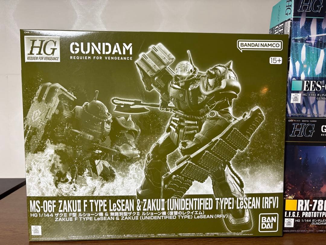 HG ガンダムジリウス&ガンダムEX&ザクII ルショーン機＆無識別型ザクⅡ
