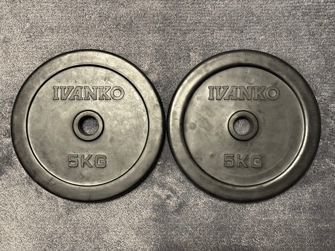 IVANKO 5kg バーベルプレート Φ28mm