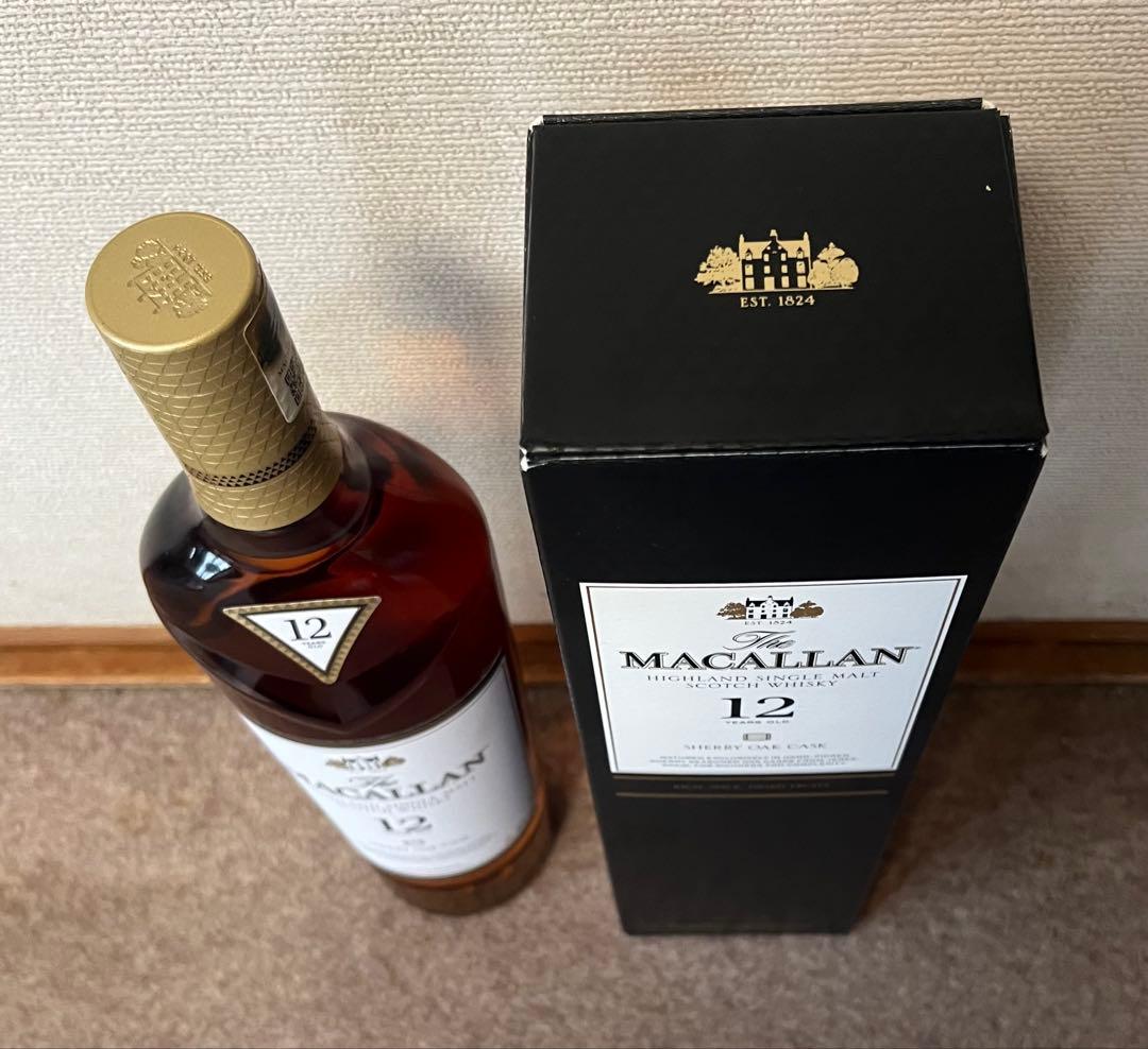 【新品 未開封】The Macallan 12年 シェリーオークカスク箱付き