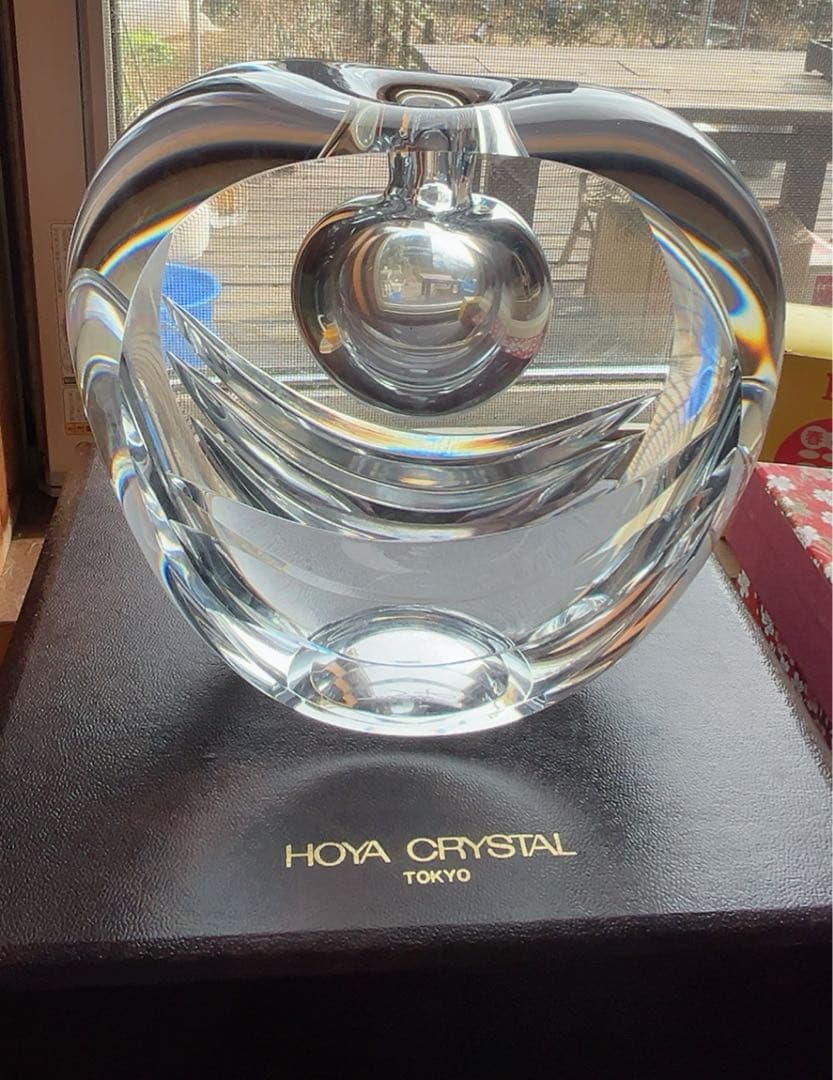 HOYA CRYSTAL TOKYO サイン入り 3.45kg クリスタル 花瓶
