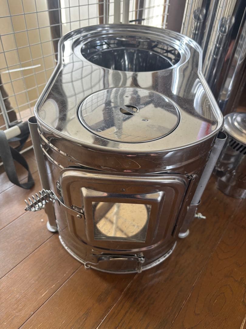 ホンマ製作所aps-48dxステンレス製薪ストーブ　(組蓋欠品)