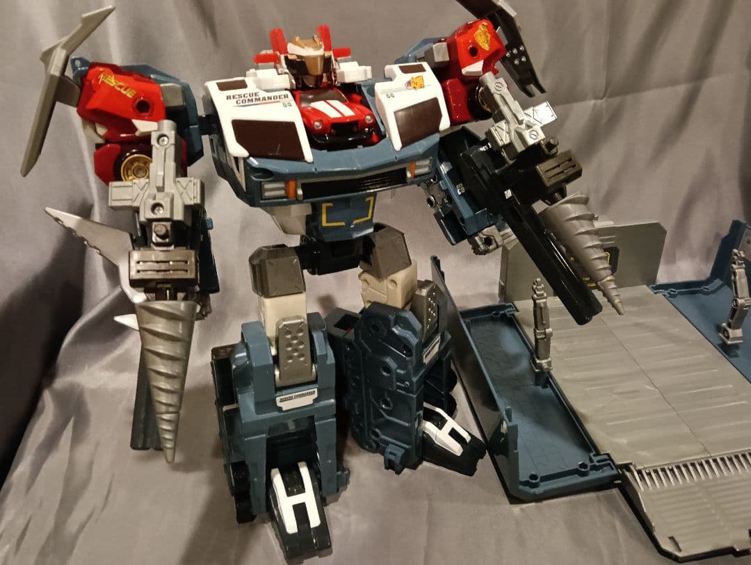 トミカ　ドライブヘッド　マスターバックドラフト＆トランスポーターガイア　中古品