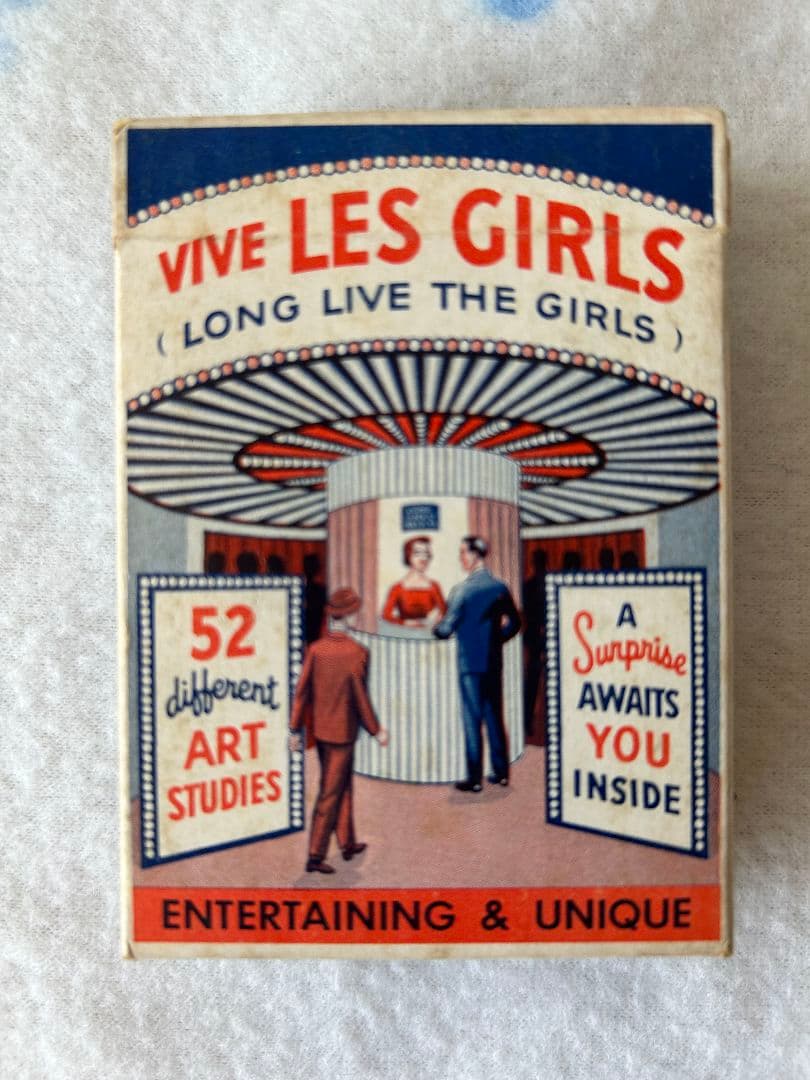 80年代未使用品Vive Les Girls Playing Cardsトランプ
