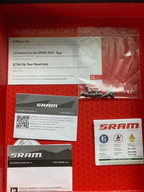 【新品】Sram Red Axs D1 パワーメーターチェーンリング48/35T