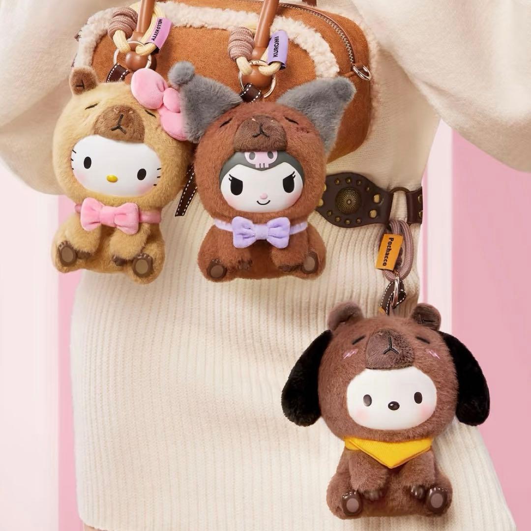 MINISO サンリオ　カピバラ　ぬいぐるみチャーム　6点セット