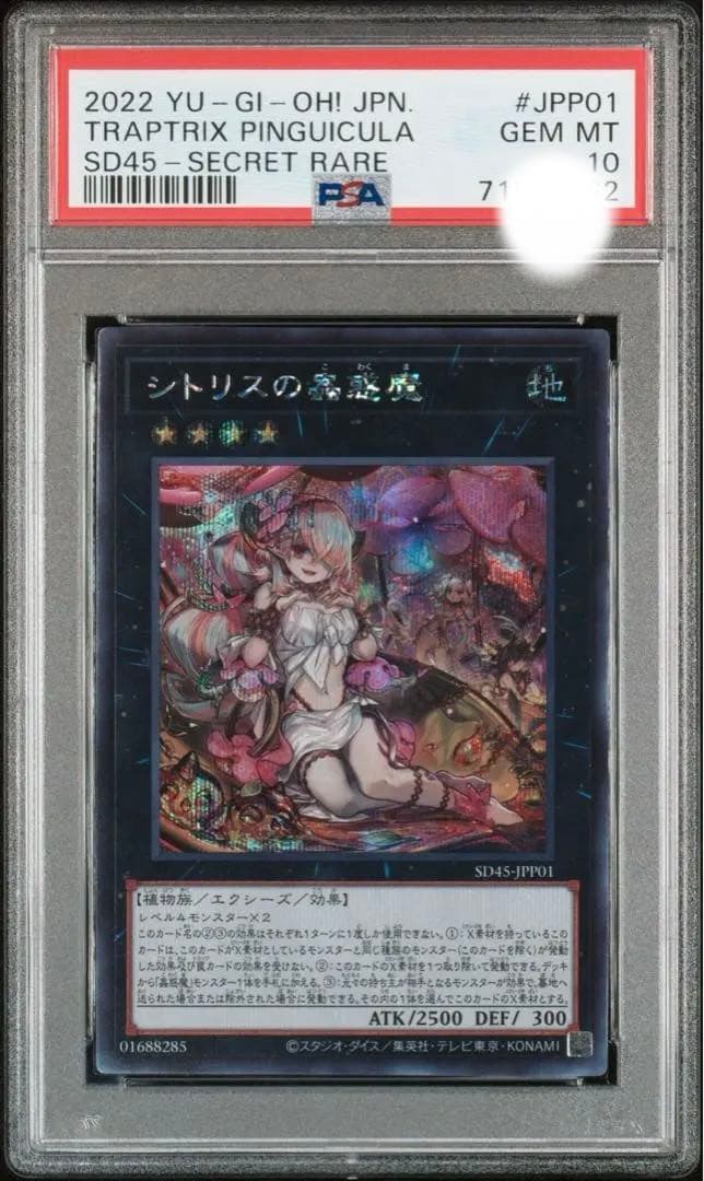 【PSA10】 遊戯王 シトリスの蟲惑魔