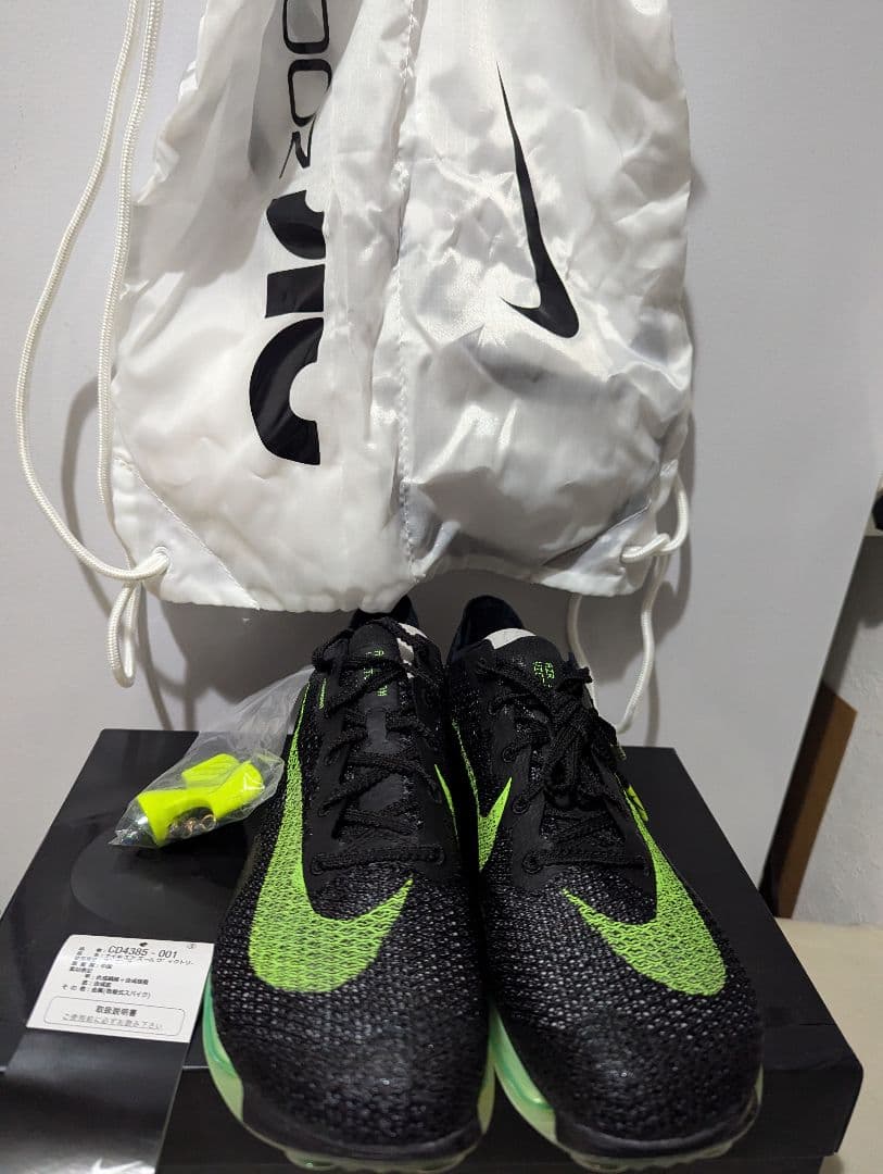 Nike エアズームヴィクトリー　スパイクシューズ　27 BK/グリーン 新品