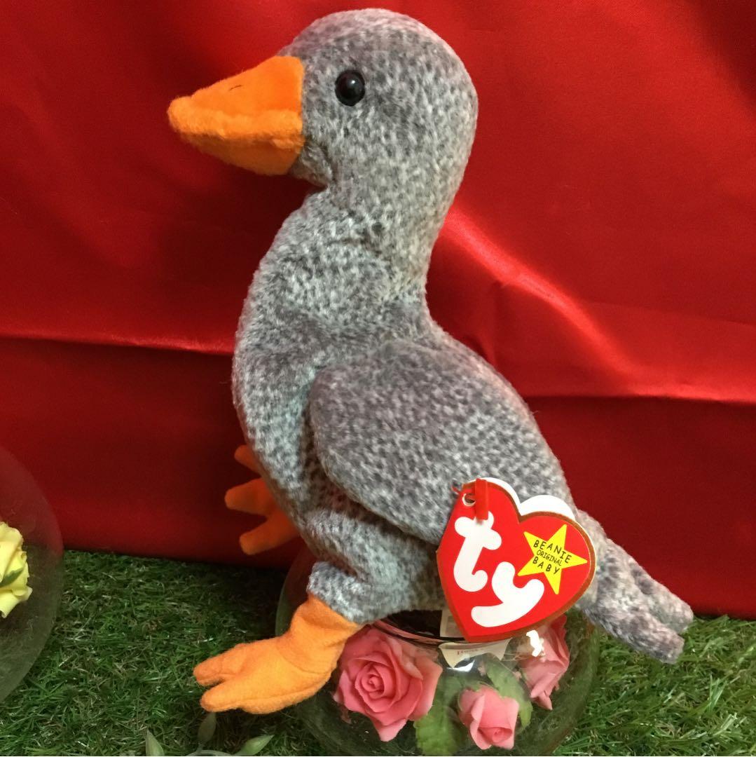 3月11日誕生日⚫灰色ガチョウ️●Ty ビーニーズ Beanie Baby