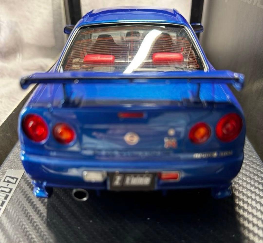 絶版希少 ニスモ R34 GT-R Zチューン ベイサイドブルー 限定140