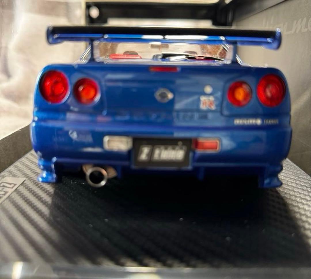 絶版希少 ニスモ R34 GT-R Zチューン ベイサイドブルー 限定140