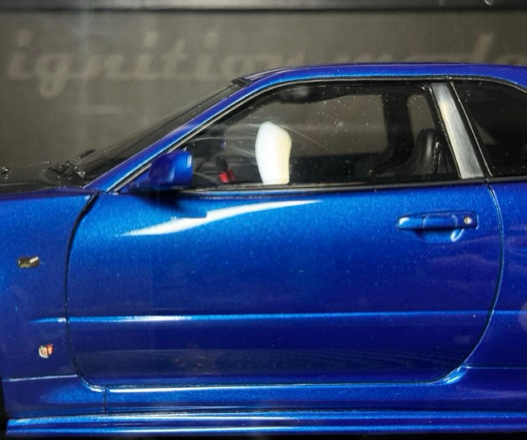 絶版希少 ニスモ R34 GT-R Zチューン ベイサイドブルー 限定140
