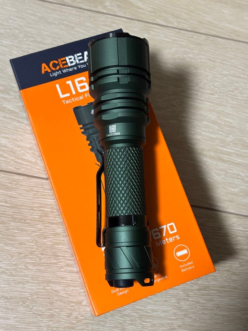 ACEBEAM L16 2.0 Sft40-5000K ODグリーン