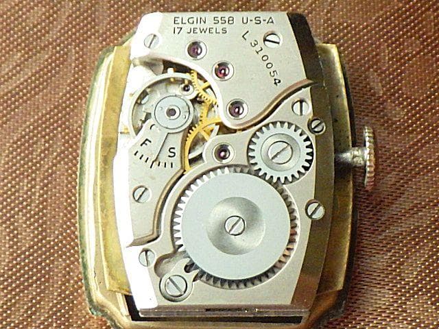 【最終値下】【1945年】エルジン デラックス USA製 10金張 手巻き腕時計