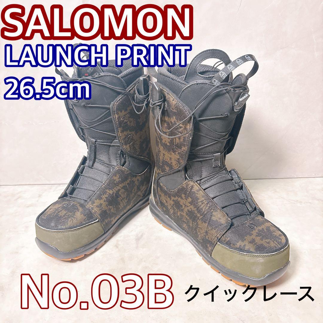 03B 26.5cm SALOMON クイックレース スノーボードブーツ