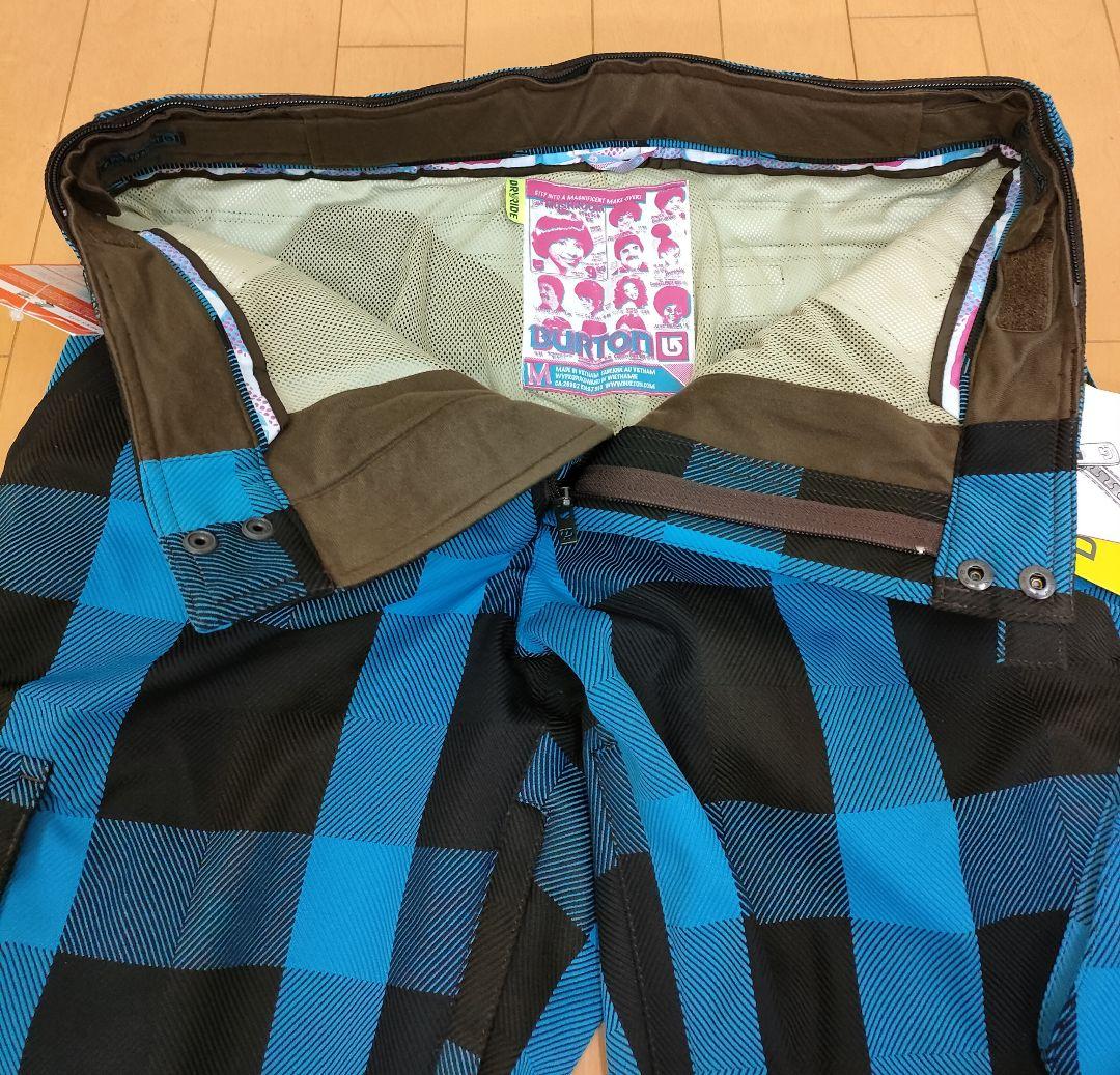 【新品】BURTON スノーボード パンツ(M)☆青チェック☆