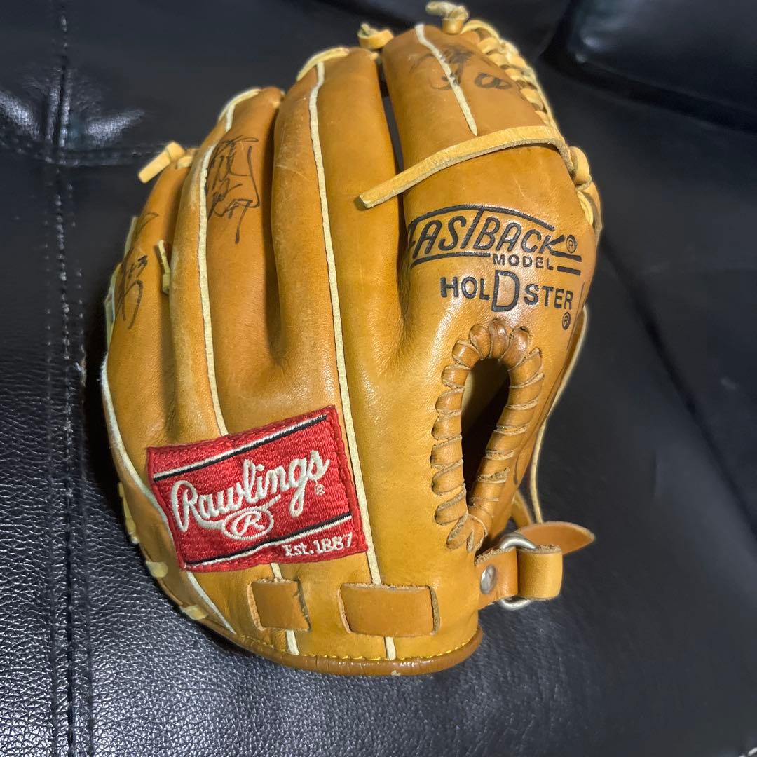 Rawlings ローリングス　 阪神タイガース選手直筆サイン入り 軟式グローブ