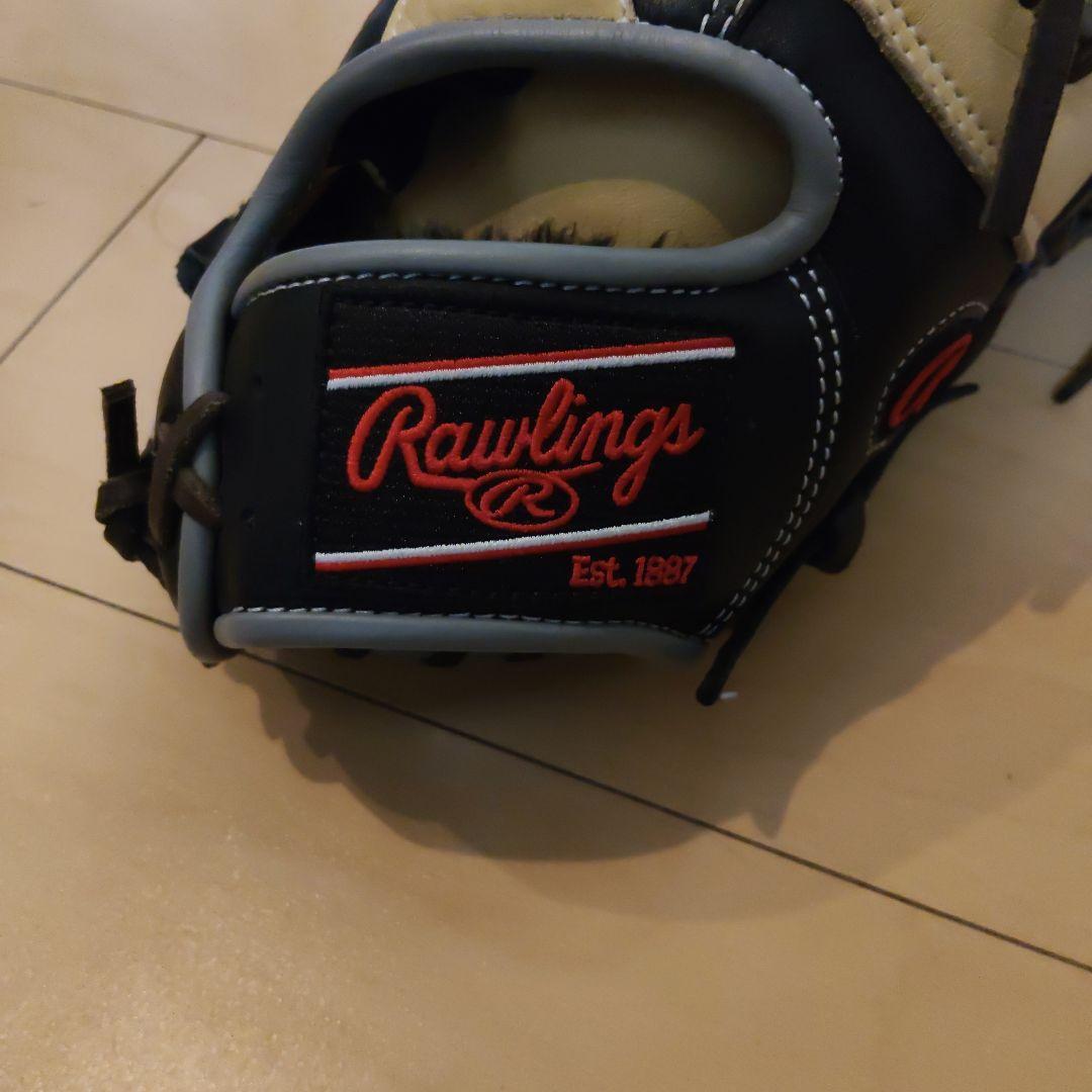 Rawlings ファーストミット 黒/ベージュ