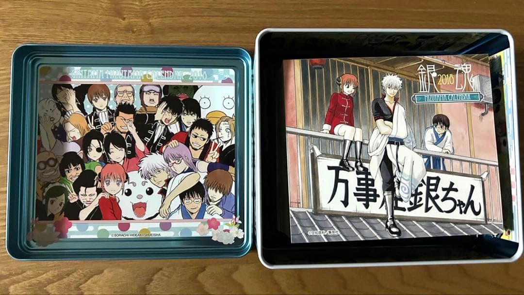 レア！銀魂 コミックカレンダー2018 缶入り日めくり 〜水魂カレンダー〜