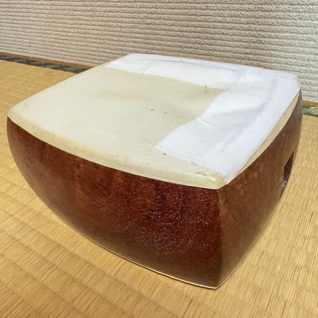 初心者オススメ　中棹　三味線　セット　撥　胴かけ　駒　ハードケース　花梨　丸打胴