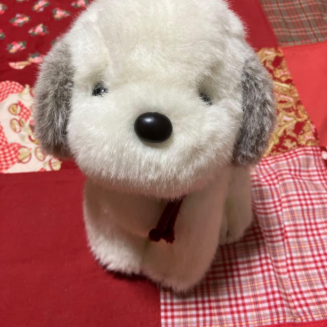 レトロぬいぐるみ犬うめ吉ぬいぐるみ　お座り犬　レトロ