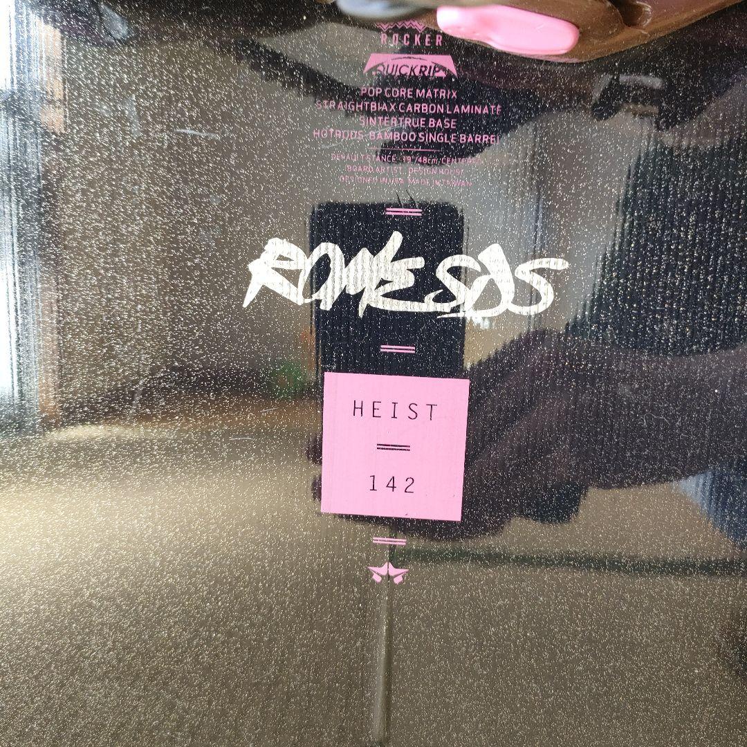 ROME SDS HEIST 142　fluxバインSサイズ　スノーボードセット