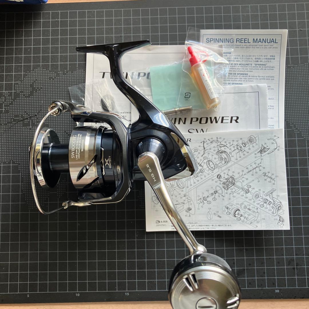 SHIMANO 21 TWIN POWER SW 8000HG スピニングリール