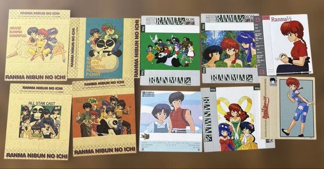 当時物 らんまカセットインデックス76枚まとめ売り