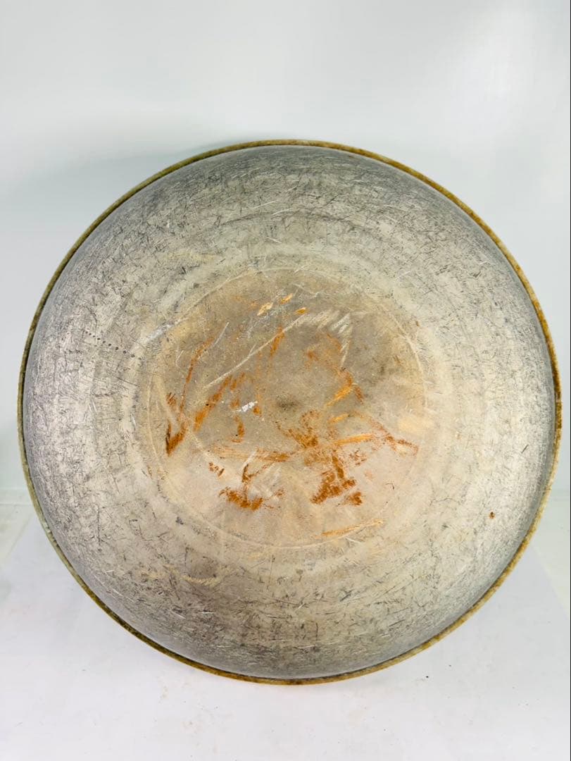 【珍品】大型茹で釜　木蓋つき　大釜　蕎麦屋　茹で釜　アンティーク　羽釜　５６ｃｍ