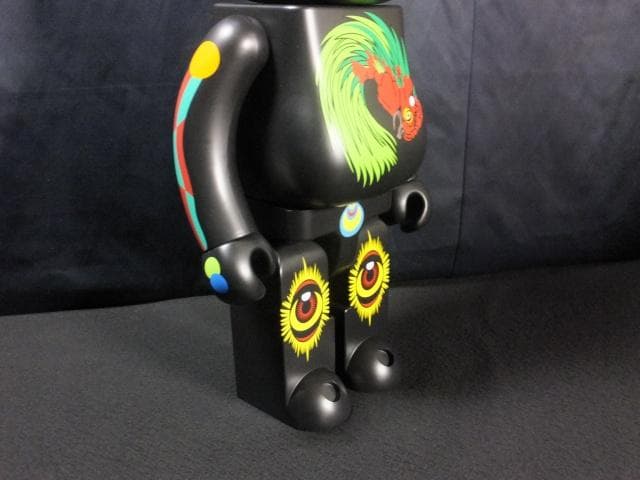 現代美術 田名網敬一　直筆サイン『BE@RBRICK 1000％黒』1205A