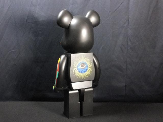 現代美術 田名網敬一　直筆サイン『BE@RBRICK 1000％黒』1205A
